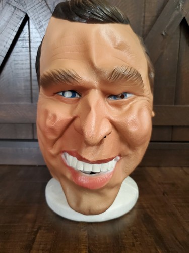 Vintage 1999 Cesar George Bush Halloween Mask presidential costume ...