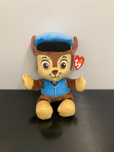Chase 2025 Ty Beanie Baby (Soft Plushy Version) 6" Paw Patrol Dog MWMT ...