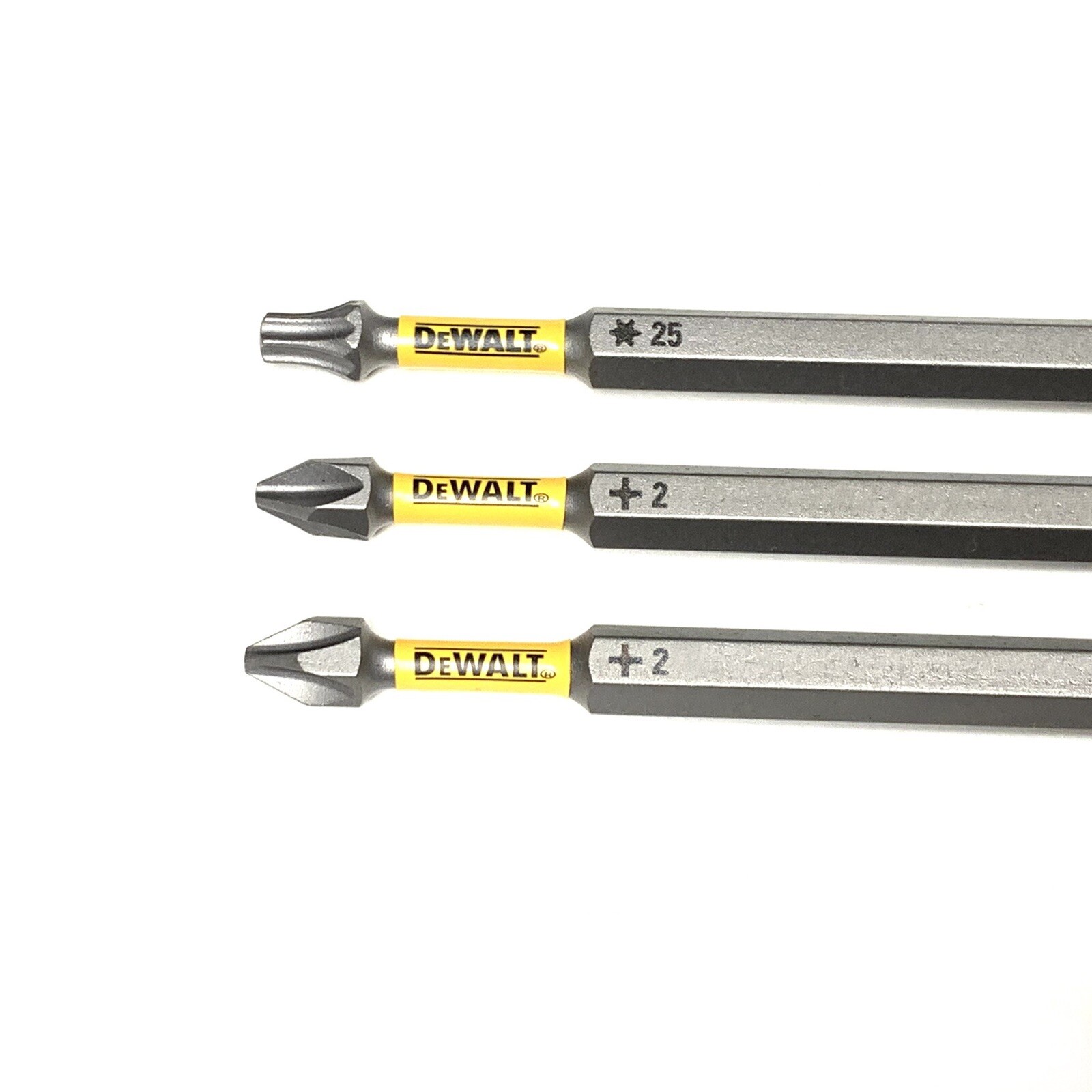 6in PH2 T25 Phillips Torx DEWALT MAXFIT Ultra 3 Pc Bit Set IMPACT READY ...
