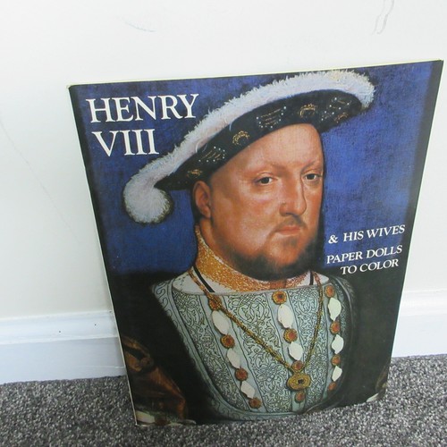 Henry VIII And His Wives Book Paper Dolls To Color 1972 Bellerophon ...