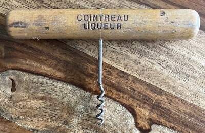Vintage Cointreau Liqueur Wood Handle Direct Pull Corkscrew | eBay