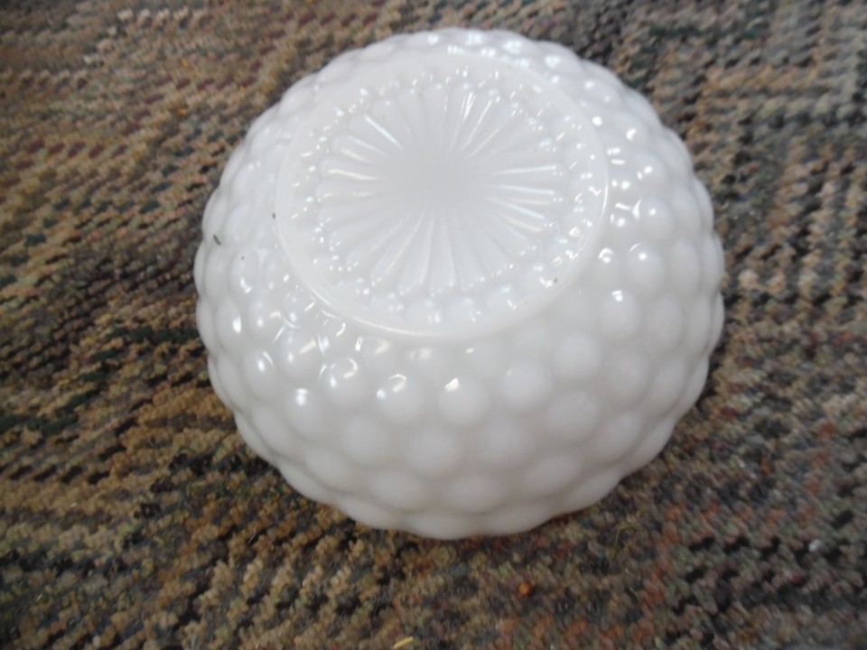 Vintage fire king white milk glass bubble berry bowl | eBay