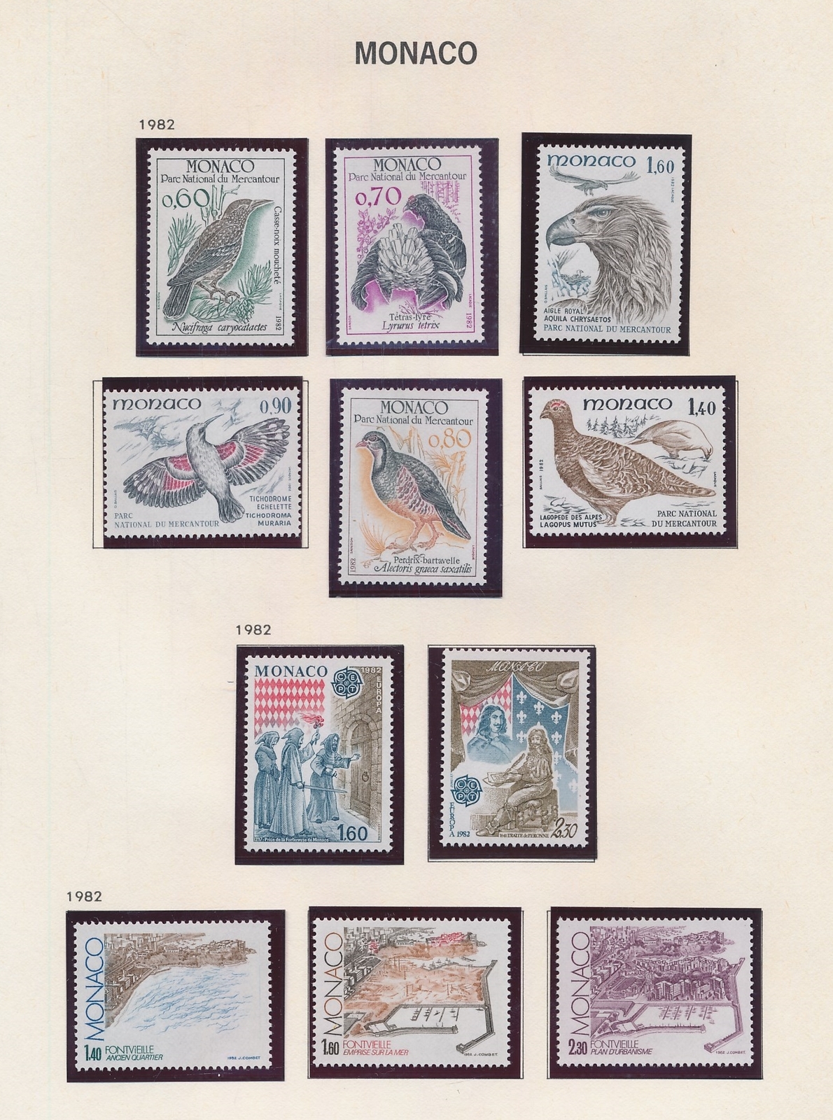 XE21875 Monaco 1982 birds Europa CEPT fine lot MNH | eBay