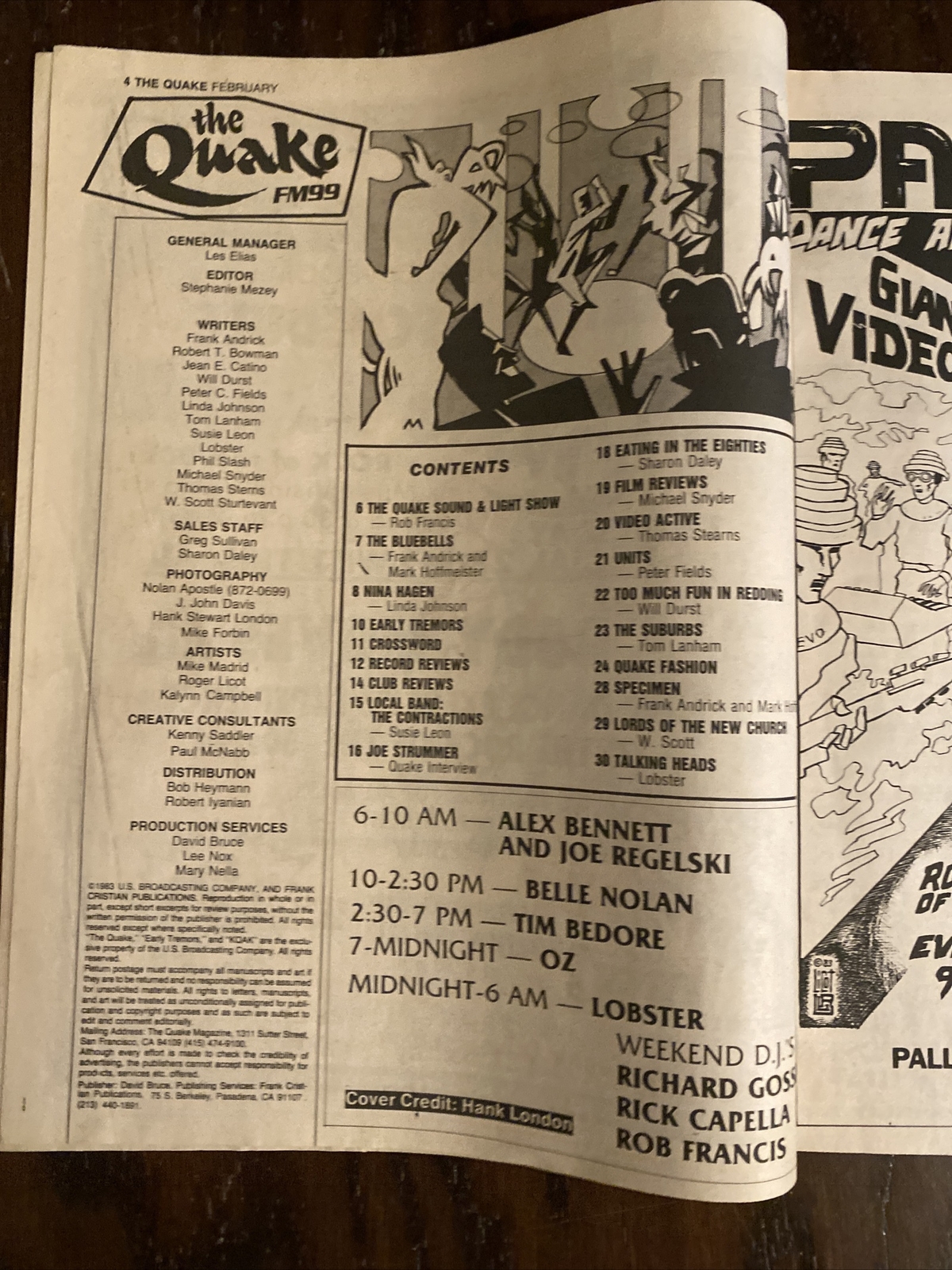 Vintage Quake Magazine Zine New Wave Radio Station CLASH Joe Strummer ...