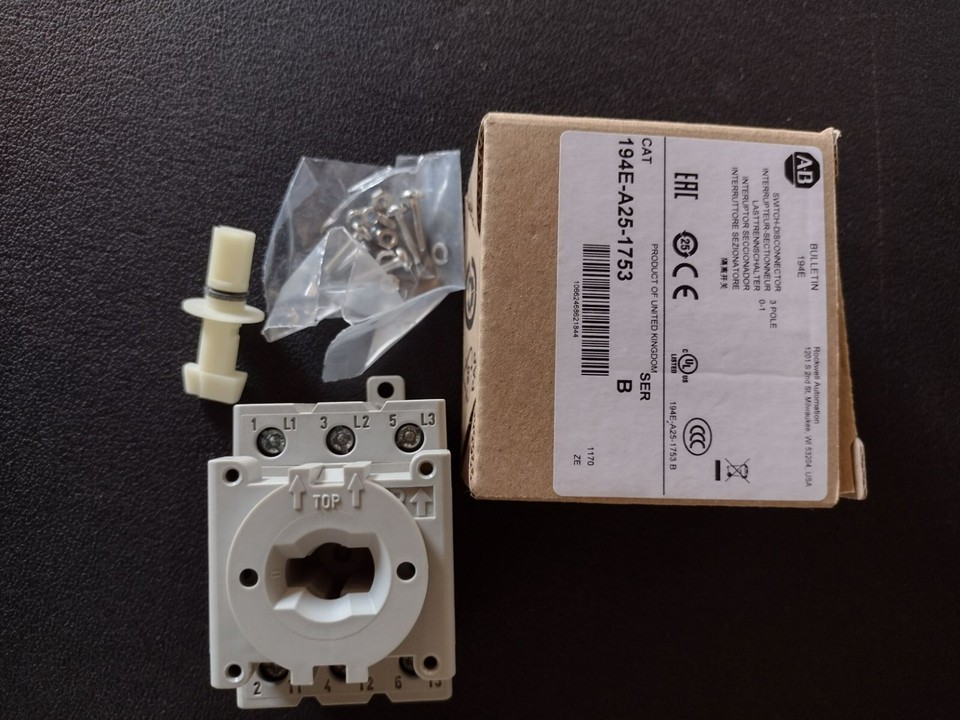 Allen Bradley 194E-A25-1753 /B IEC Load Disconnect Switch, 3P 25A | eBay
