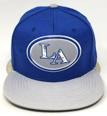 Los Angeles LA City Snapback Hat Cap Adult OSFM Adjustable Blue Gray ...