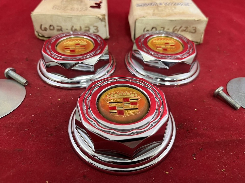 Star Wire Cadillac Center Cap (602-6123) - Lot of 3 - Weld/Cragar ...