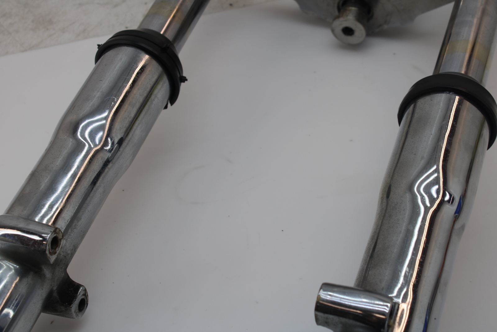 86-99 CUSTOM EVO FRONT END FORKS FORK TRIPLE TREE WIDE FORKS CHROME ...