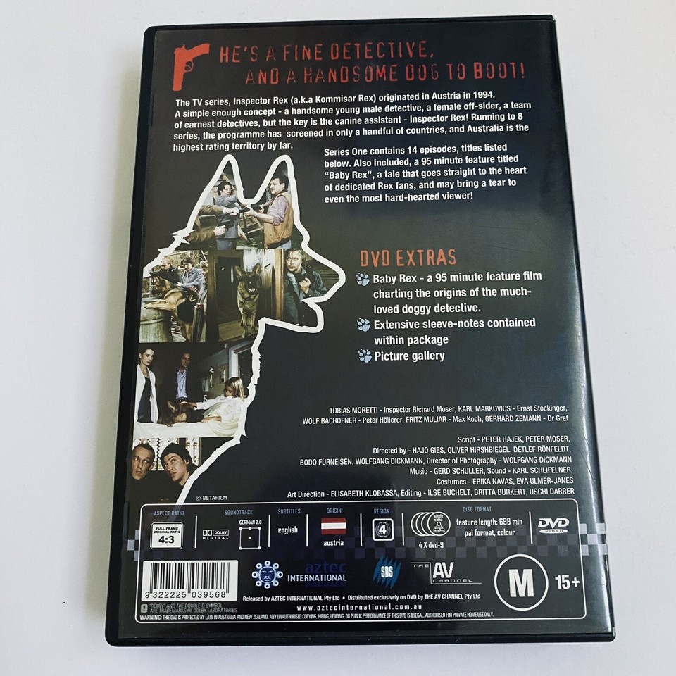 Inspector Rex (DVD, 1994) SBS TV Show Crime Series 1 DVD Very Good ...