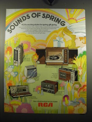 1971 RCA Radio, Phonograph and Tape Players Ad - Sounds of Spring | eBay