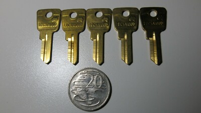 LOCKWOOD LW3/C3 ORIGINAL KEY BLANK x5 EXTREMELY RARE VINTAGE COLLECTOR ...