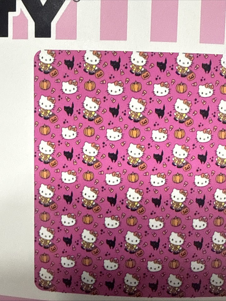 New Hello Kitty Candy Corn Romp Pink Halloween Plush 60" x 70" Throw ...