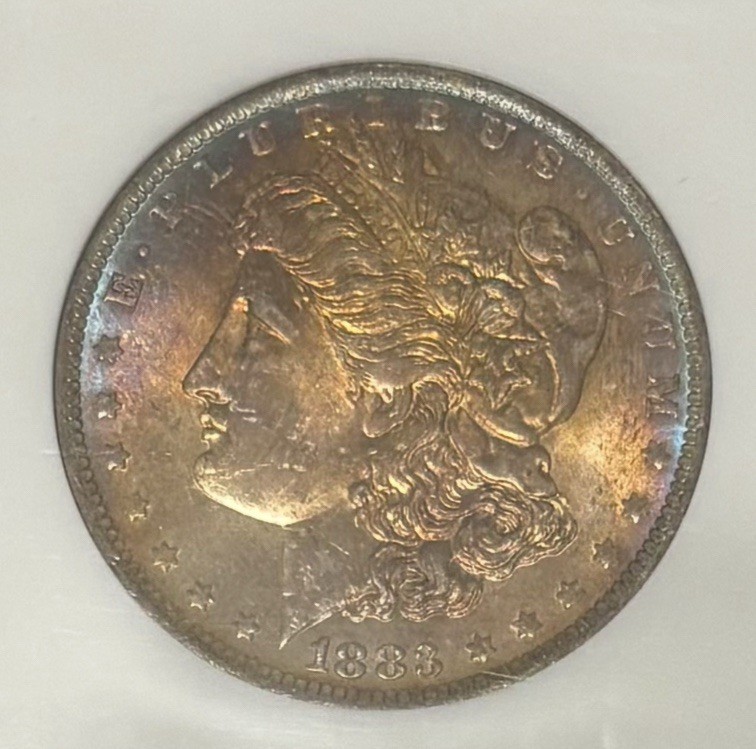 1883-O MS64 Morgan Silver Dollar NGC Certified, Toned/Color | eBay