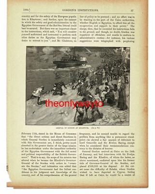 Arrival Of General Gordon At Khartoum, Book Illustration (Print), c1895 ...