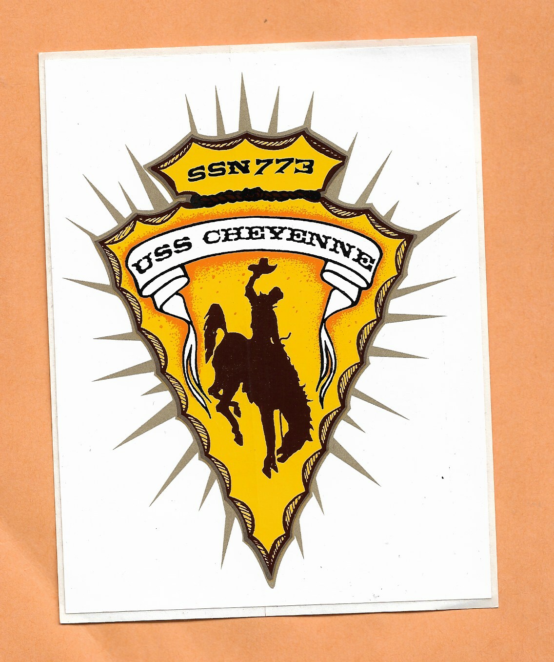 U.S.S. CHEYENNE DECAL STICKER 6" ** | eBay