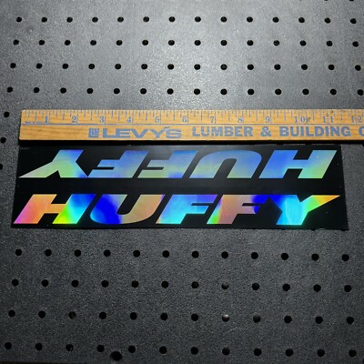 Sticker Decal Huffy BMX Black Metallic MTB Vintage 1980s 1990s | eBay