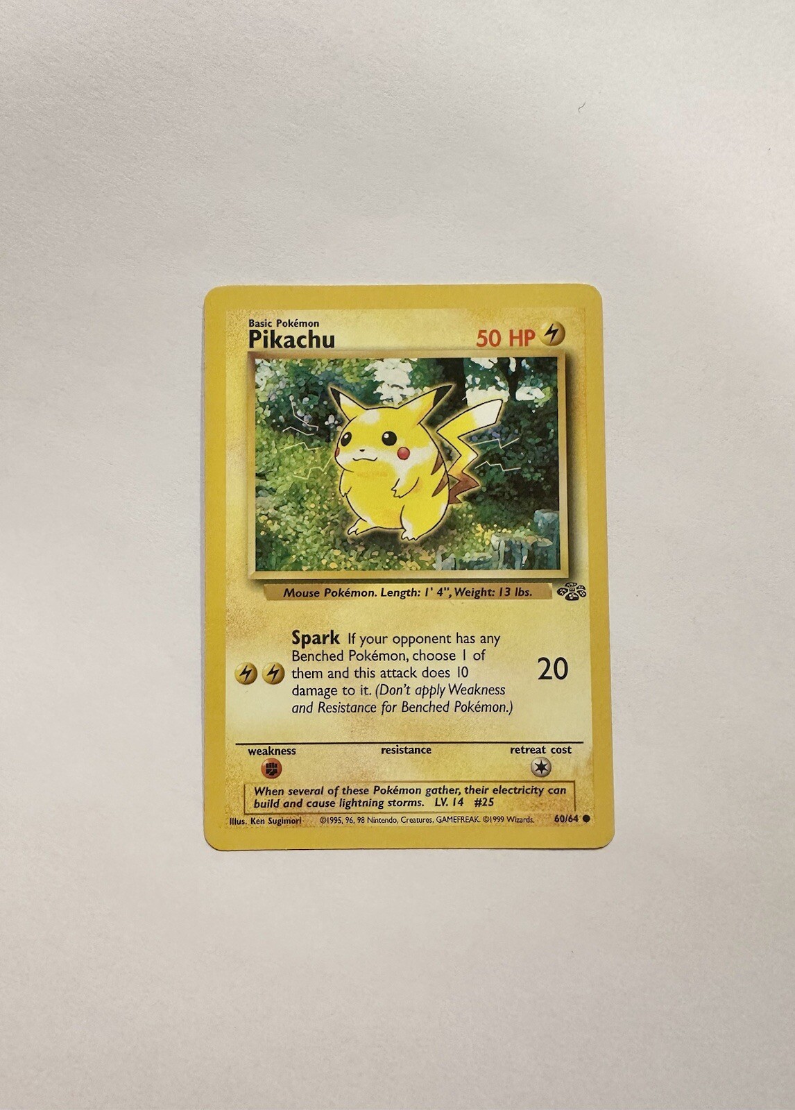 1999 Pikachu Spark Basic Set 60/64 Trading Game Card | eBay