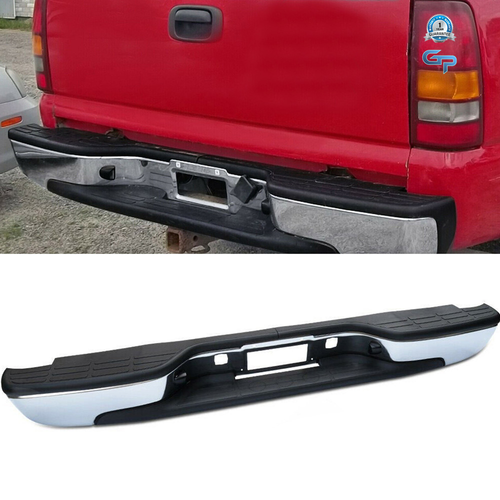 Complete Chrome Rear Step Bumper for Chevy Silverado / GMC Sierra 1500 ...