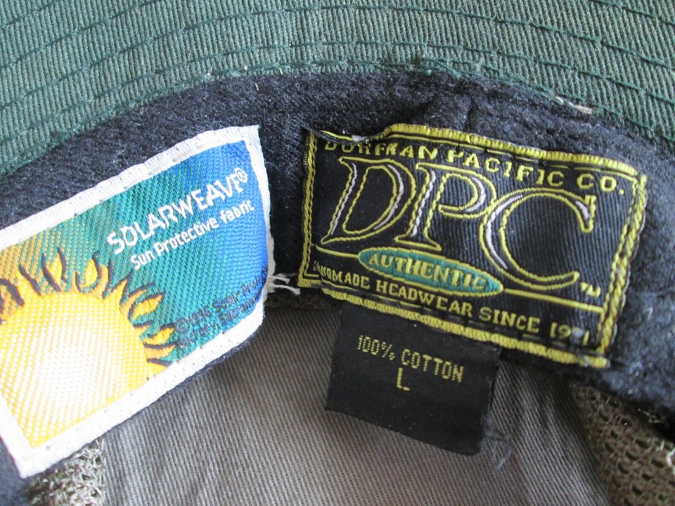 Dorfman Pacific DPC Hat Large Olive Green Solar Weave Strap Outback ...