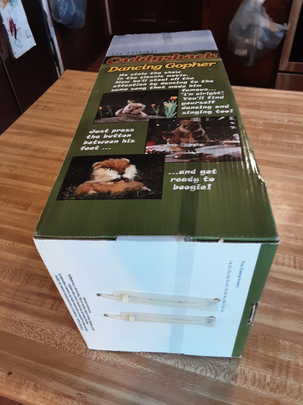 Caddyshack Singing Dancing Gopher Sings I'm Alright Vtg 2000 Plush Gemy ...