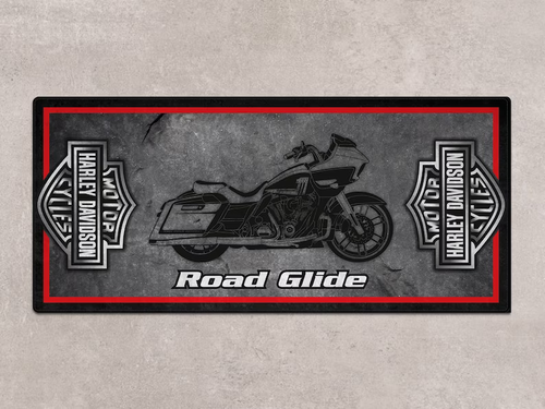 Special Gift ver7, Lovers Harley Davidson Motorcycle Mat for Garage ...