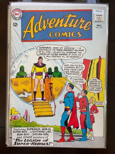 Adventure Comics vol.1 #314 1963 Mid-Grade 4.5 DC Comic Book D70-12 | eBay