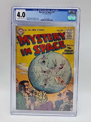 Mystery In Space #27 (1955) DC Starring Space Cabbie, Golden Age, CGC 4 ...