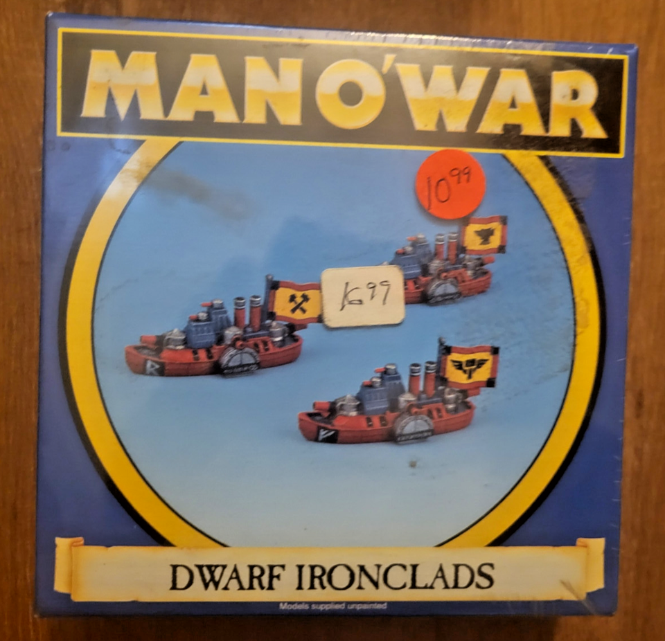 Games Workshop Man O'War Dwarf Ironclads & Dwarf Nautilus & Dreadnought ...
