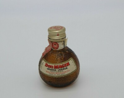 Small Don Magin Orange Liqueur Amber Bottle Empty 2 1/2" Tall | eBay