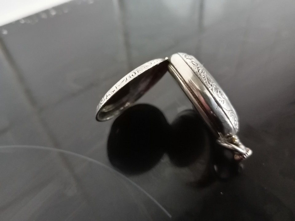 Superb solid silver 1919 fob watch in full working order. | eBay UK