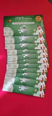 94 Mint Mobile 7 Day Trial SIM Cards Lot. Test Kit. GSM T-Mobile Net ...