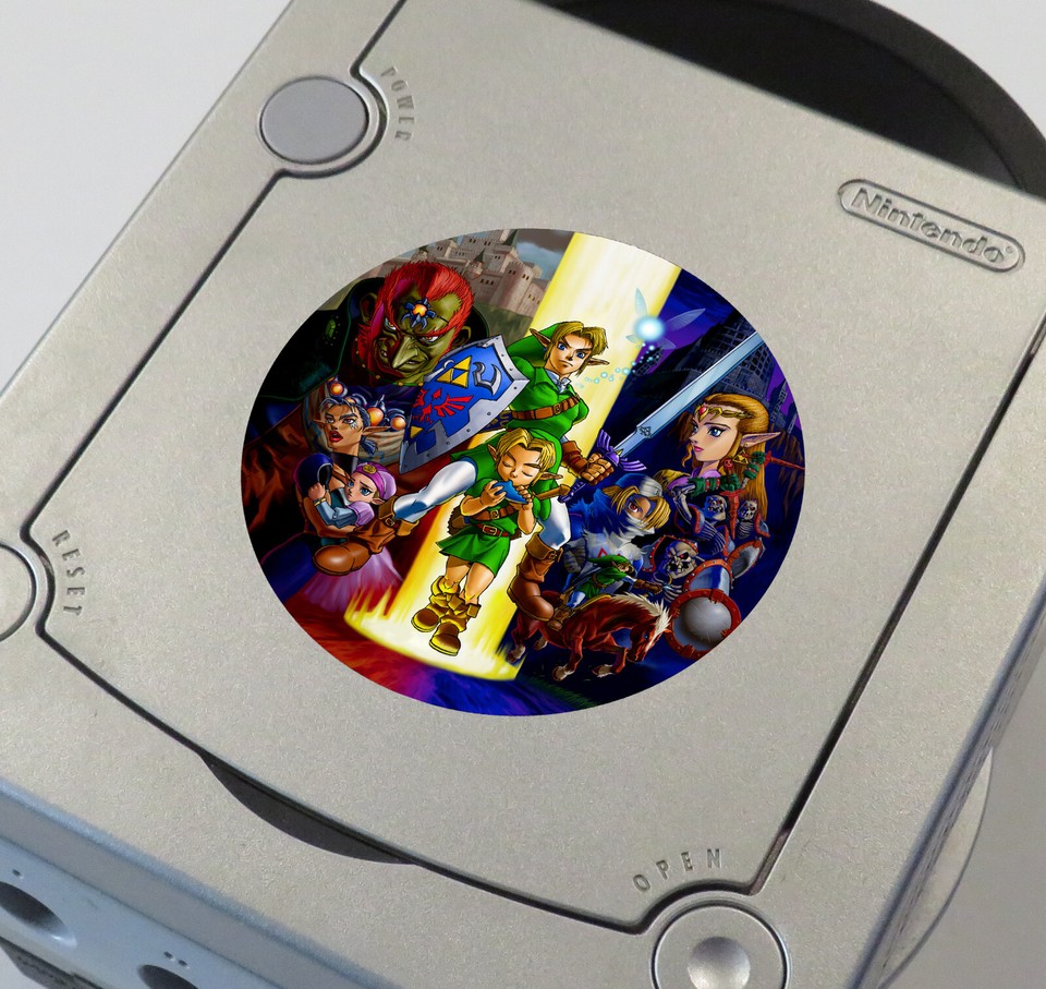 Custom Nintendo GameCube Console Jewel Stickers - 100+ Designs - You ...