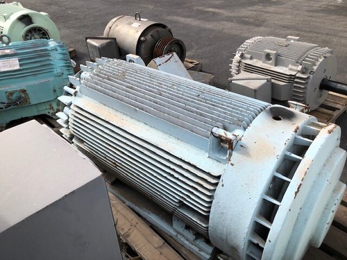 250 HP General Electric Motor, 1200 RPM, 5011LL Frame, TEFC, 4160 V, 1. ...