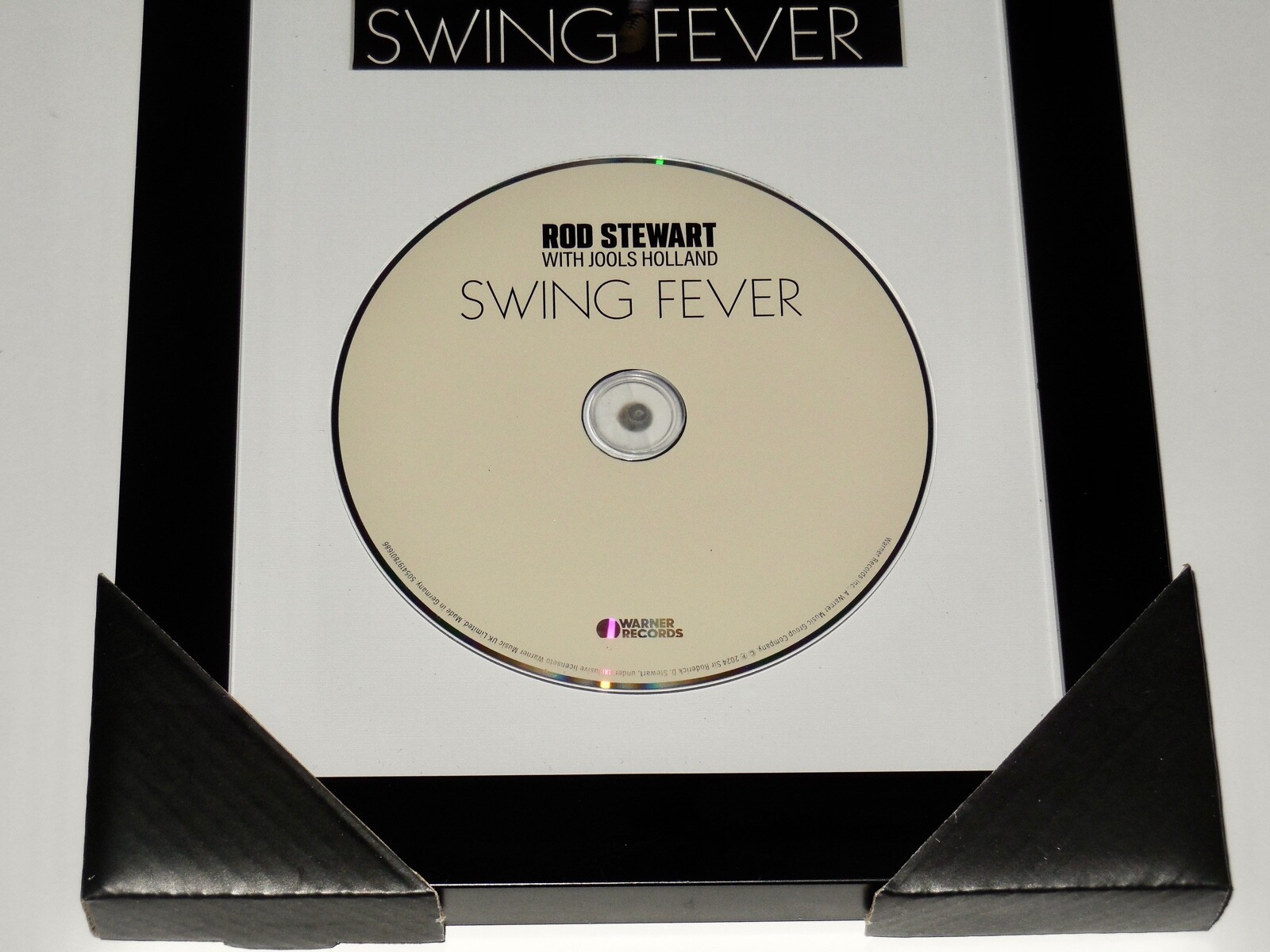 ROD STEWART AUTOGRAPHED SWING FEVER CD COVER (FRAMED & MATTED) - W/ COA ...