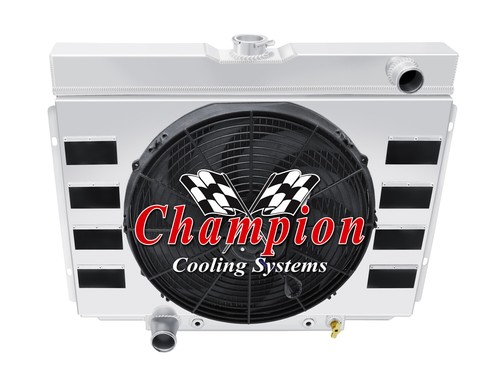 KR 2 Row Radiator Lowhose Driver 24",16" Fan,Flap Shroud-1967-1969 ...