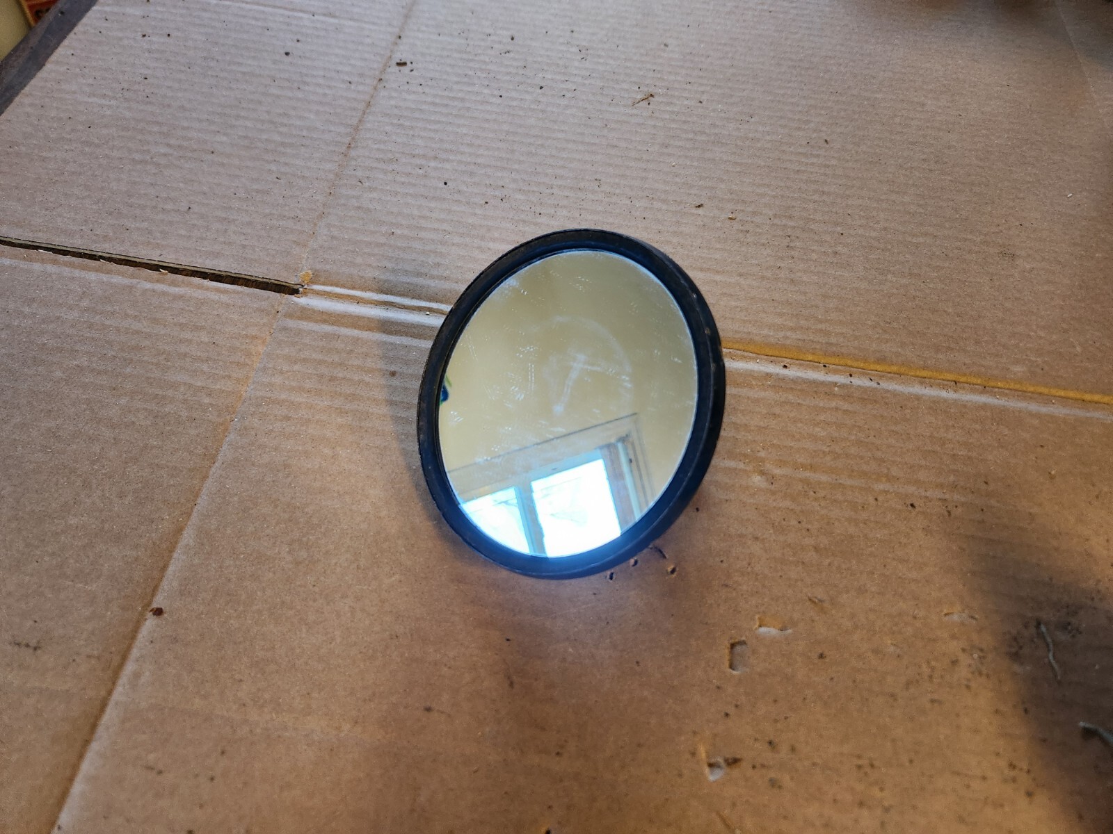 VINTAGE 1940's 1950's 5 " ROUND SIDE VIEW MIRROR JEEP TOWTRUCK ...