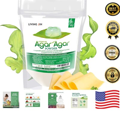 Pure Vegan Agar Agar Powder 12oz - Certified Kosher & Halal Gluten-Free ...