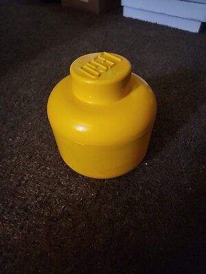 Lego Storage Head Yellow Stackable Figure Block Brick Holder | eBay