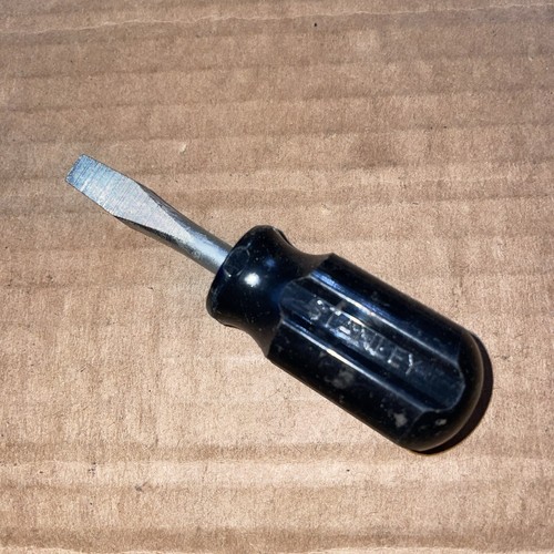 VINTAGE STANLEY STUBBY SLOTTED SCREWDRIVER MADE IN USA 3.5" Flat Tip | eBay
