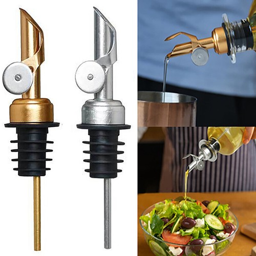 1Pcs Stainless Steel Weighted Pourers Auto Flip Olive Oil Dispenser ...