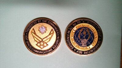 CHALLENGE COIN 50TH SPACE COMMUNICATIONS SQUADRON US AIR FORCE ...