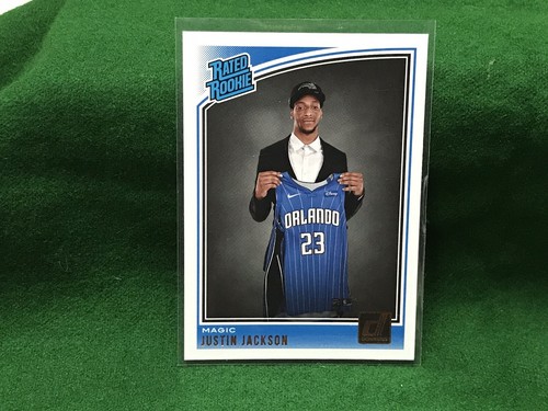 JUSTIN JACKSON, 2018-19 Donruss, Rated Rookie Card #183. Orlando Magic ...
