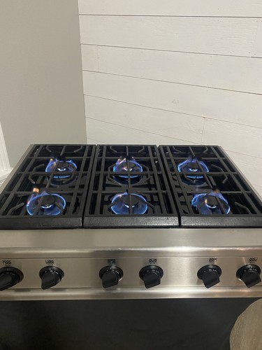 GE MONOGRAM ZGU36N6D1SS 36" PROFESSIONAL NATURAL GAS RANGETOP COOKTOP ...