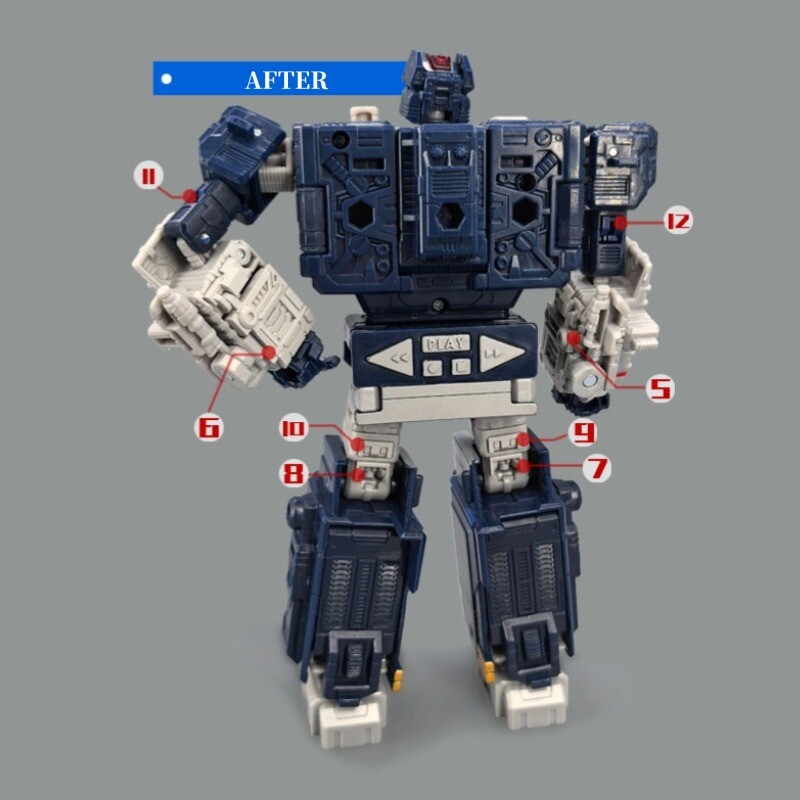 For Legacy United G1 UNIVERSE Soundwave Upgrade Kit 3D DIY Filler IN ...