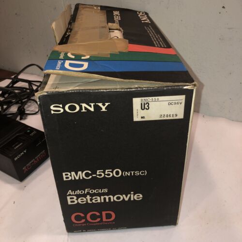 Vtg Sony BMc-550 K Betamovie Video Recorder Camera w/Accessories- Parts ...