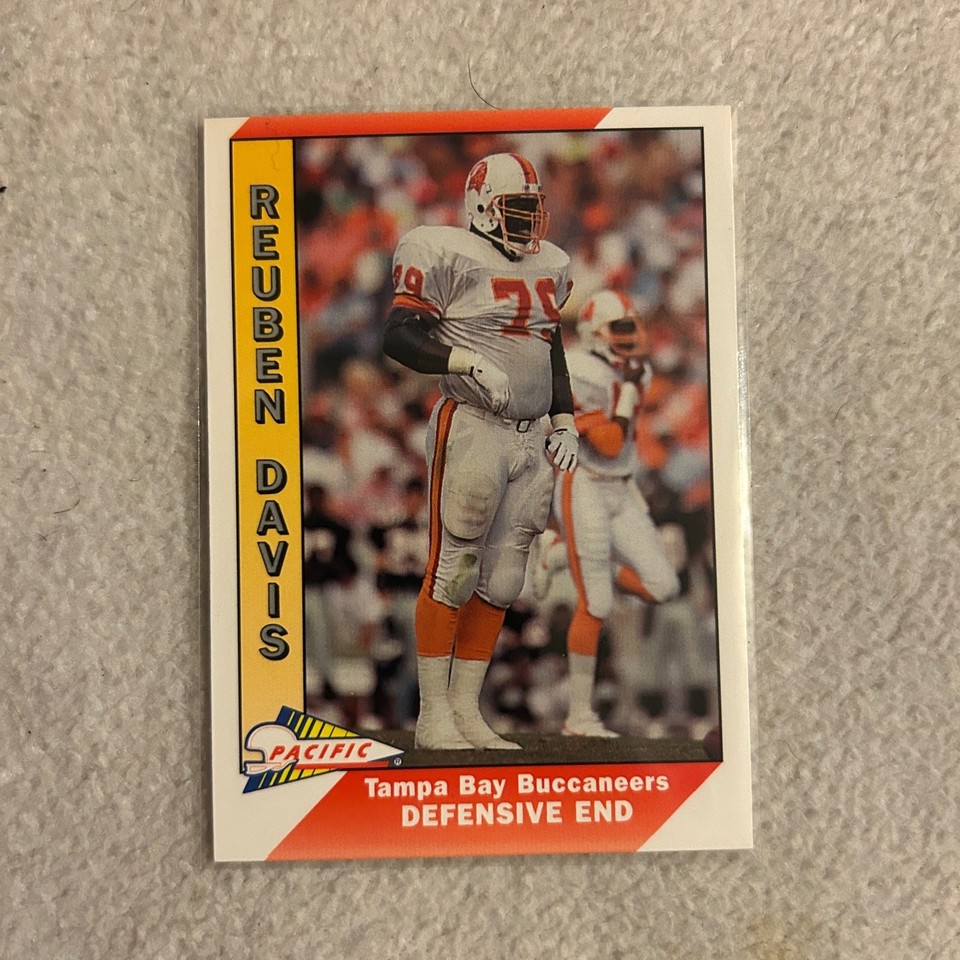 Reuben Davis Tampa Bay Buccaneers 1991 Pacific #500 Football Card | eBay