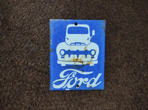 Porcelain Ford Enamel Metal Sign Plate Size 4.5x3.5 Inches | eBay