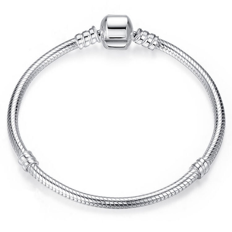 Genuine Silver/Gold Plated Polished Bohemia Cable With PDR Style Clasp ...