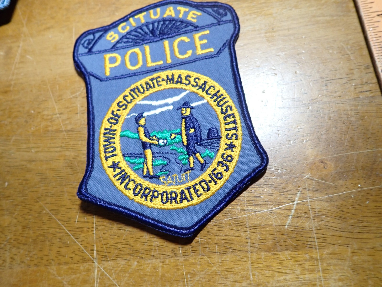 SCITUATE MASSACHUSETTS CAPE COD OBSOLETE EARLY VEST PATCH BX 6 #5 | eBay