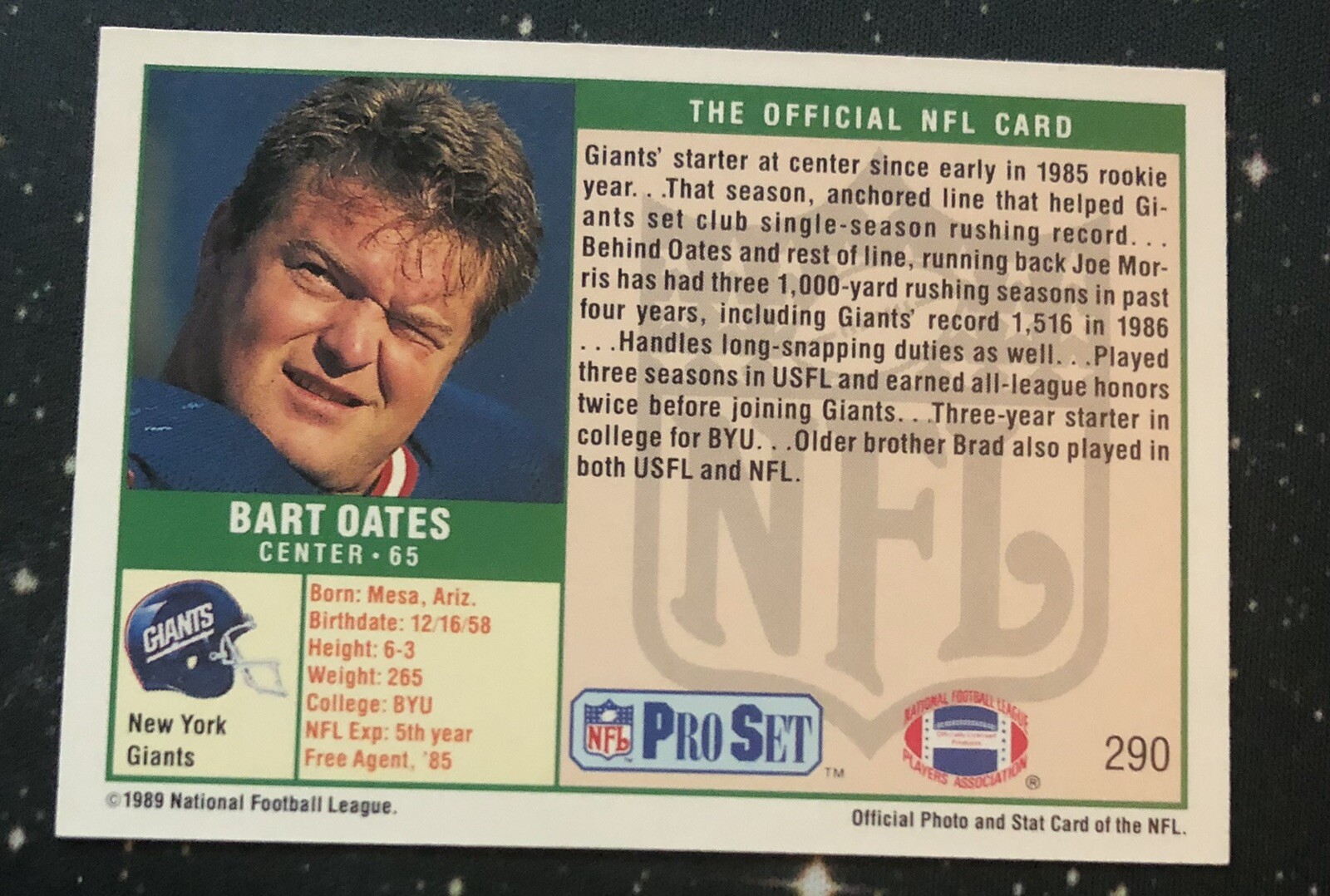 1989 Pro Set - #290 Bart Oates for sale online | eBay